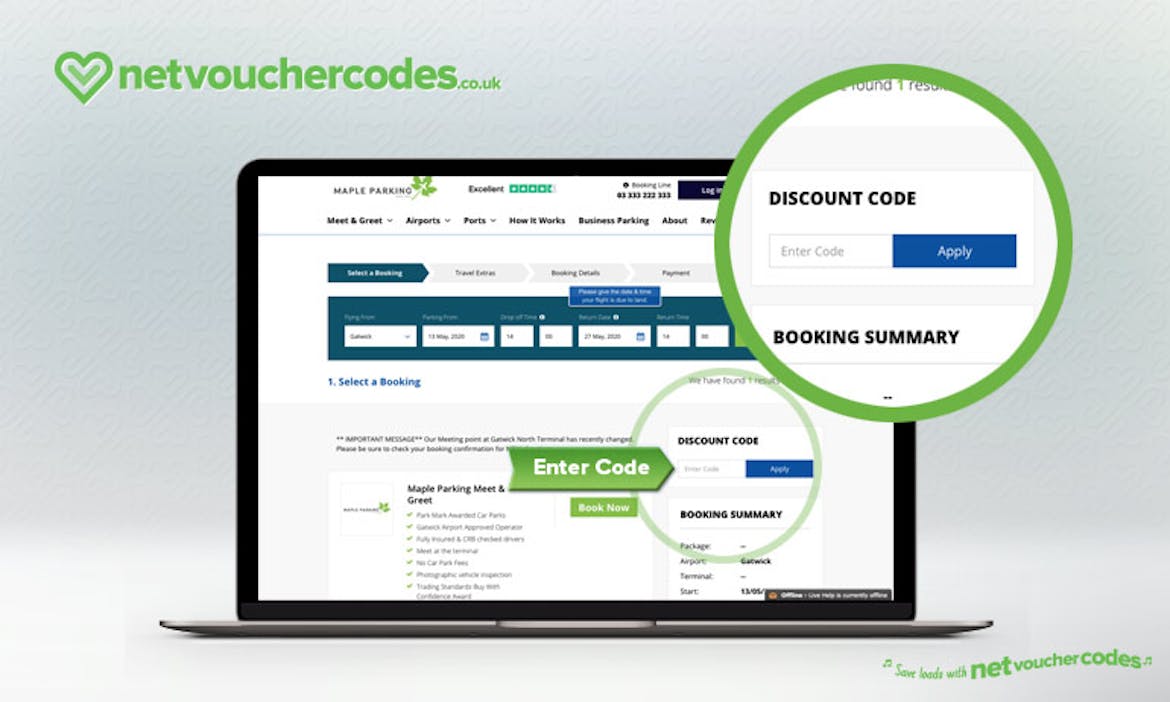 MAPLE PARKING Discount Code 2023 / 2024: 20% OFF in Oct