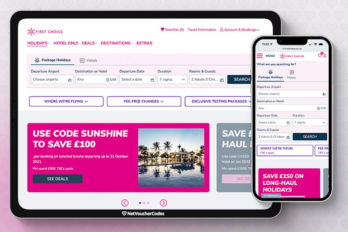 FIRST CHOICE Discount Codes: 30% Off in July 2023